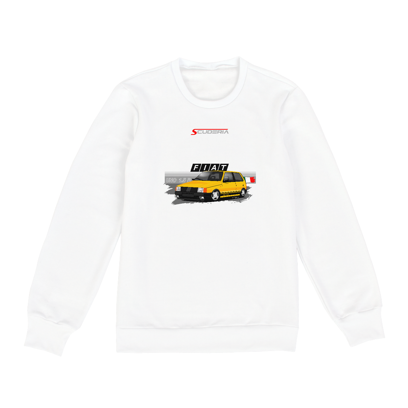 Moletom Quality Fechado Moleton Fechado Fiat Uno 1.5R Scuderia R$139,90 em