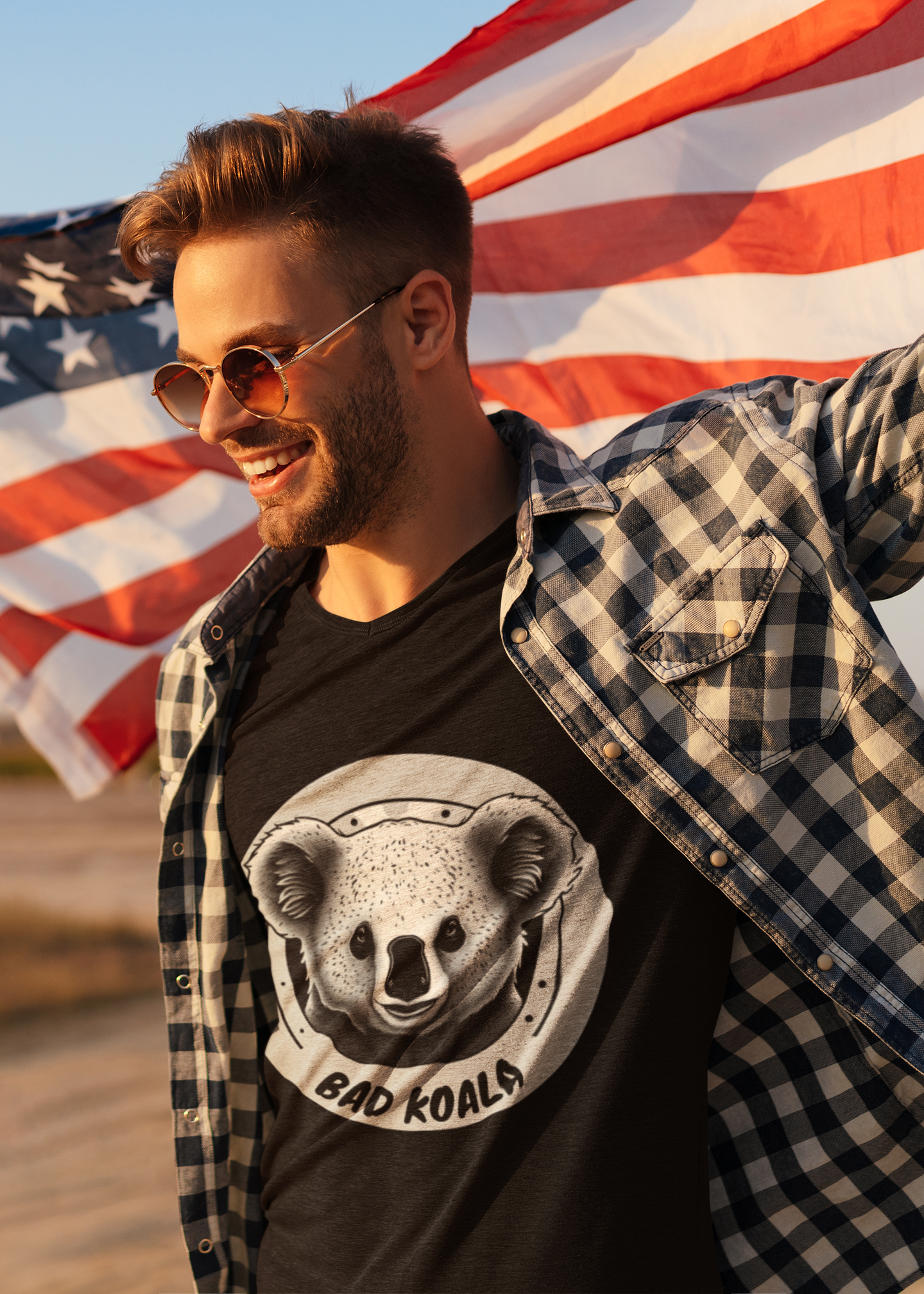T-Shirt Prime Bad Koala Logo em